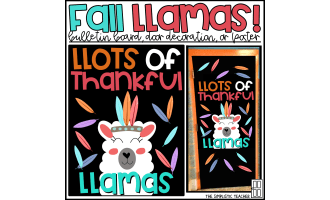 Llama Valentine's Day Bulletin Board Kit, Door Decoration Set, or ...