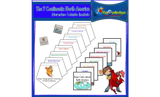 The 7 Continents: North America Interactive Foldable Booklets - EBOOK ...