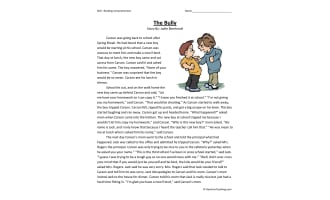 The Cowboy Reading Comprehension Worksheet by Teach Simple