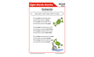 Things that are Green Reading Comprehension Worksheet by Teach Simple