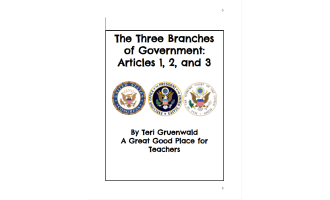 Three Branches of Government Worksheet by Teach Simple