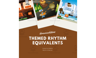 Themed Time Signatures | Interactive Musical Games Activity by Teach Simple