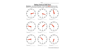 Whole Half Worksheet by Teach Simple