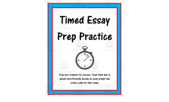 Timed Writing Practice for High School English by Teach Simple