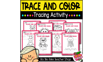 Ant Cut and Paste Worksheets to Color and Trace by Teach Simple