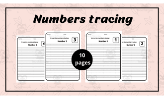 Trace And Write Number Words - Number Words 1-10 Worksheet. by Teach Simple