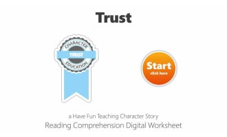 Trust Character Reading Comprehension Worksheet by Teach Simple