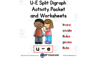 I-E Split Digraph Activity Packet and Worksheets by Teach Simple
