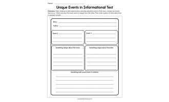 Unique Reading Comprehension Worksheet by Teach Simple