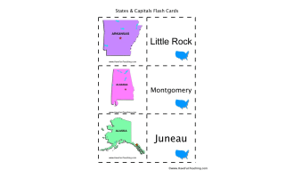 US State Statehood Dates Flash Cards by Teach Simple