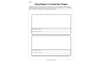 Drawing Shapes According to the Rules Worksheet by Teach Simple