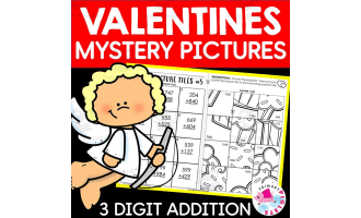Valentine's Day Mystery Picture, Hundreds Chart by Teach Simple