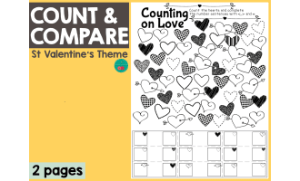 Valentine's Day Color By Sum by Teach Simple