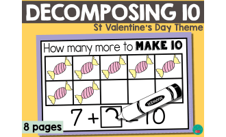Decomposing Numbers 10-20 Worksheet by Teach Simple