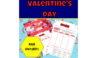 Valentine's day proper noun worksheets by Teach Simple