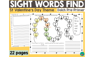 Sight Words Cut & Paste Primer by Teach Simple