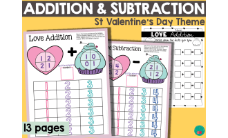 Valentine's Day Number Bonds by Teach Simple