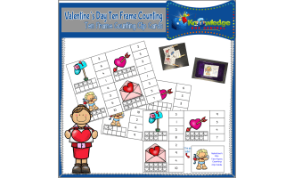 Fall Fairies Ten Frame Counting Clip Cards - EBOOK by Teach Simple