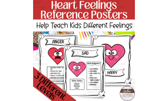 Valentine's Day Themed Feelings Mini Posters and Emotions Chart by ...