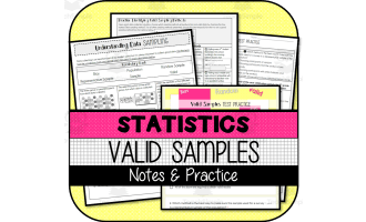 Inferences from Random Samples NOTES & PRACTICE by Teach Simple