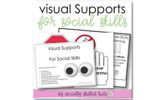 Conversation Cue Cards, Visual Supports by Teach Simple