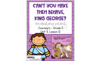 Vocabulary Packet -Journey's 5th grade - Unit 1 Lesson 4 by Teach Simple