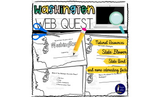 Hawaii WebQuest Printable Book by Teach Simple