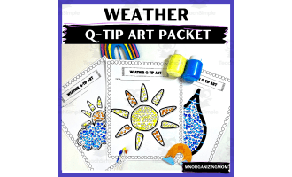Memorial Day Q-Tip Art Packet by Teach Simple