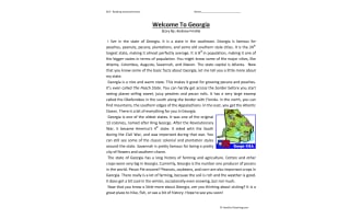 Welcome to Oregon Reading Comprehension Worksheet by Teach Simple