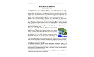 Michigan Word Search Worksheet by Teach Simple