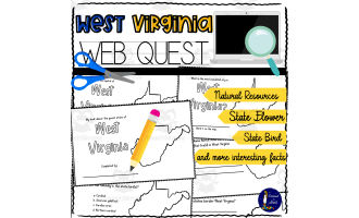 West Virginia Word Search Worksheet by Teach Simple