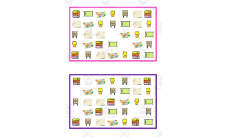 What is missing? Vocabulary Boards - COLOR SET 5 by Teach Simple