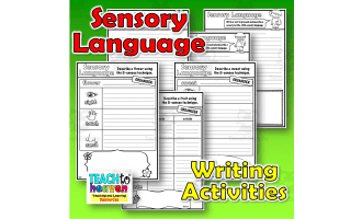 Sensory Language: Poster 3 (What is sensory language?) by Teach Simple