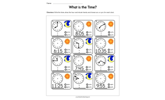 What Time is This Reading Comprehension Worksheet by Teach Simple