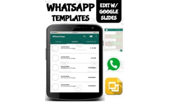 Facebook Messenger Template (Editable on Google Slides) by Teach Simple