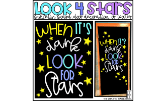 Shining Stars Bulletin Board Kit, Door Decoration Set, or Poster by ...