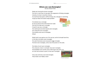 Drawing Rectangles Worksheet by Teach Simple