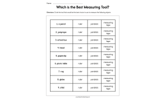 Measuring Objects in the Classroom Worksheet by Teach Simple