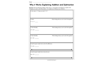 Addition and Subtraction Word Problems Worksheet by Teach Simple