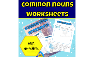 Winter concrete noun worksheets by Teach Simple