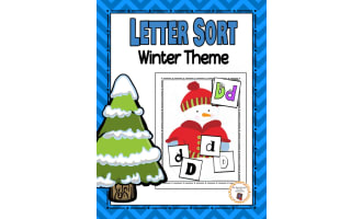 Halloween Letter Sort by Teach Simple