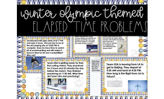 Summer Olympic Elapsed Time Problems by Teach Simple