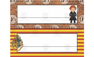 Pencil Themed Name Tags and Labels by Teach Simple