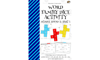 Word Family Dice Activity (middle sound a pt.2) by Teach Simple