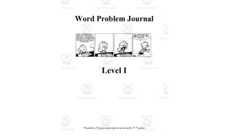 Word Problem Subtraction Worksheet by Teach Simple