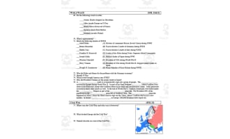 World History II SOL TEIs Worksheet by Teach Simple