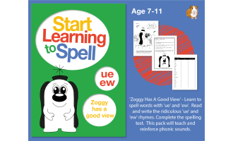 Zoggy Learns To Spell Hard And Soft Sounds (7-11 years) by Teach Simple