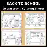 20 Back To School Coloring Pages by Teach Simple