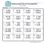 Adding Thousandths Decimal Worksheet by Teach Simple