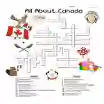 All About Canada - Map & Crossword Activity by Teach Simple